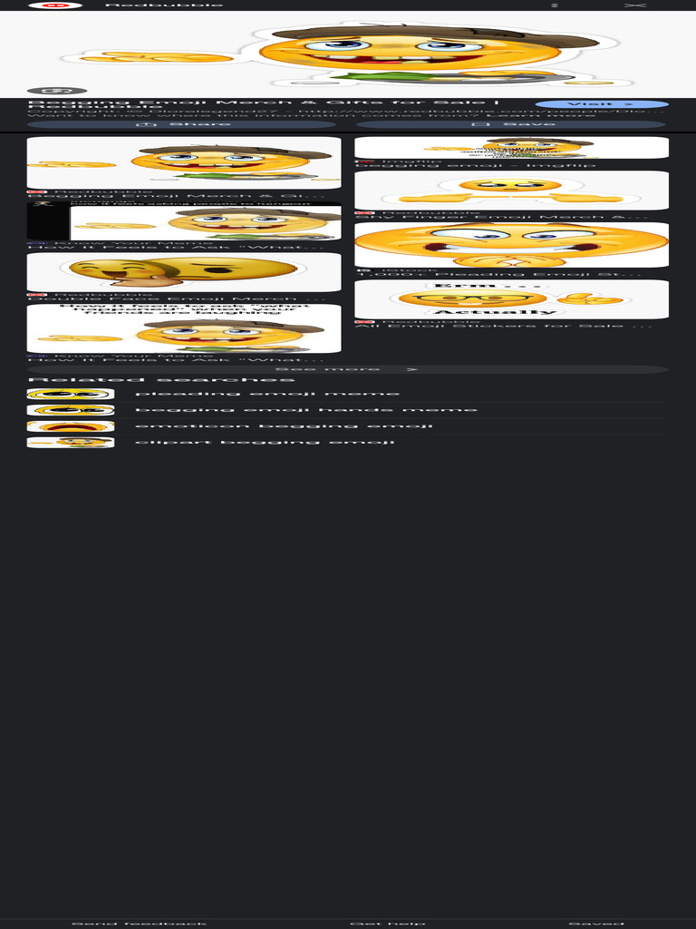 Begging Emoji Merchandise on Redbubble | PDF