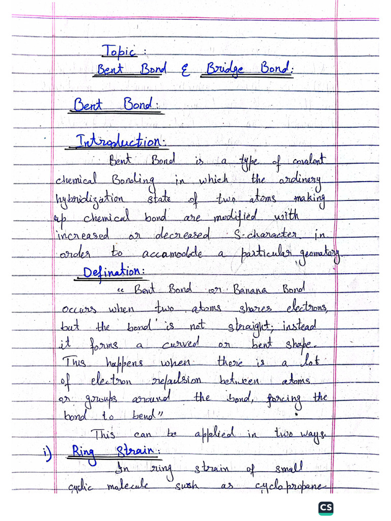 Bent Bond-Bridge Bond | PDF