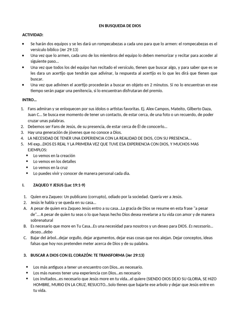 En Busqueda de Dios | PDF