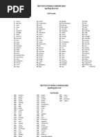 Grade 3 - Spelling Bee Word List | PDF