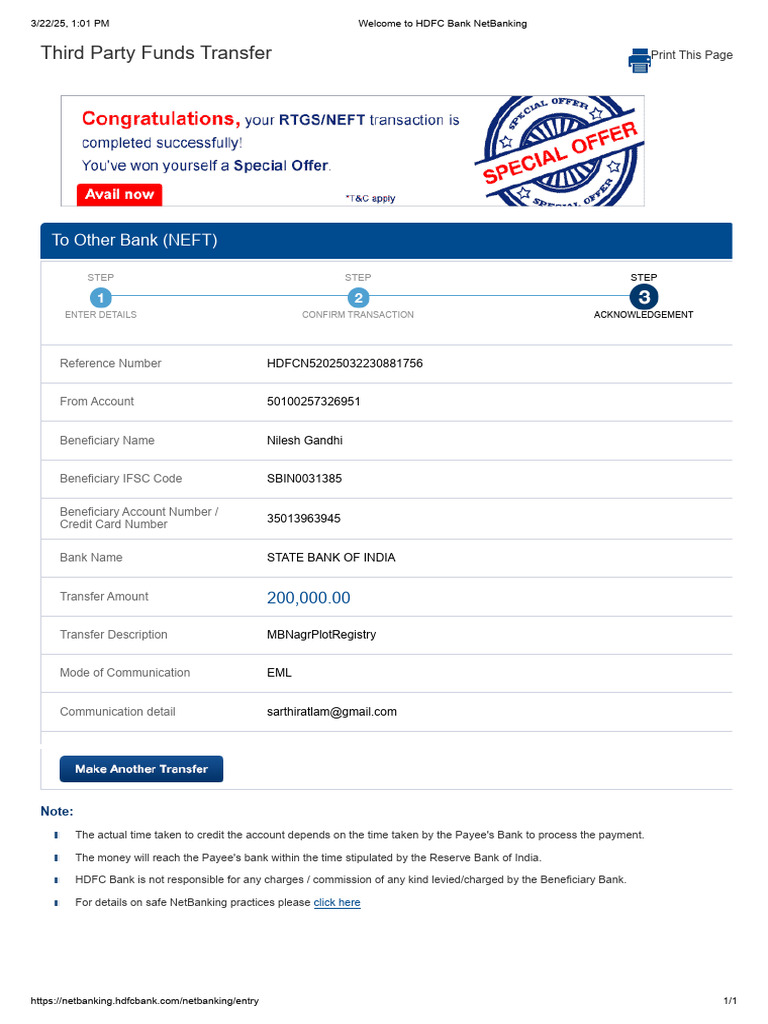 MB Nagar Plot Registry 2 Lac | PDF