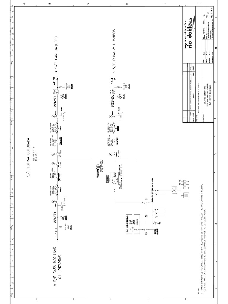 UNIFILAR Las Pizarras - Espina Colorada 3 | PDF