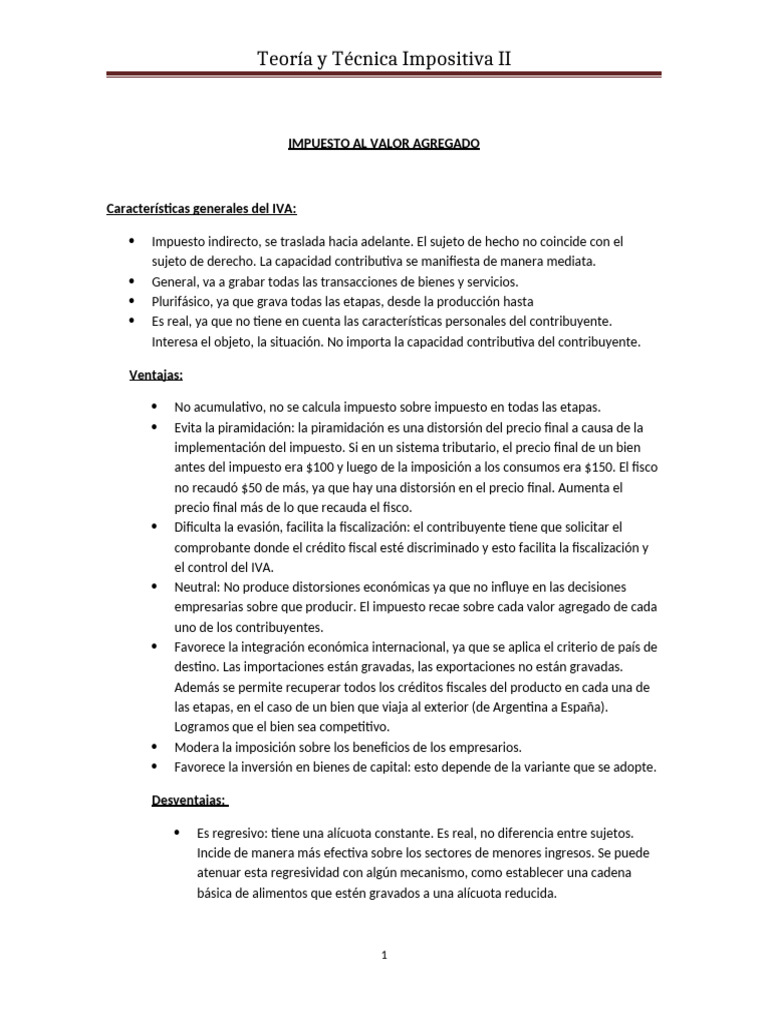 Iva Completo | PDF | Impuestos | Impuesto al valor agregado