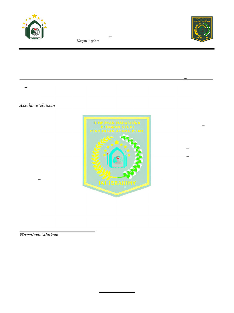 Permohonan SK HMPS Pai | PDF