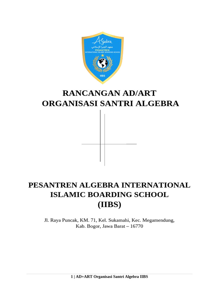 AD/ART Organisasi Santri Algebra IIBS | PDF