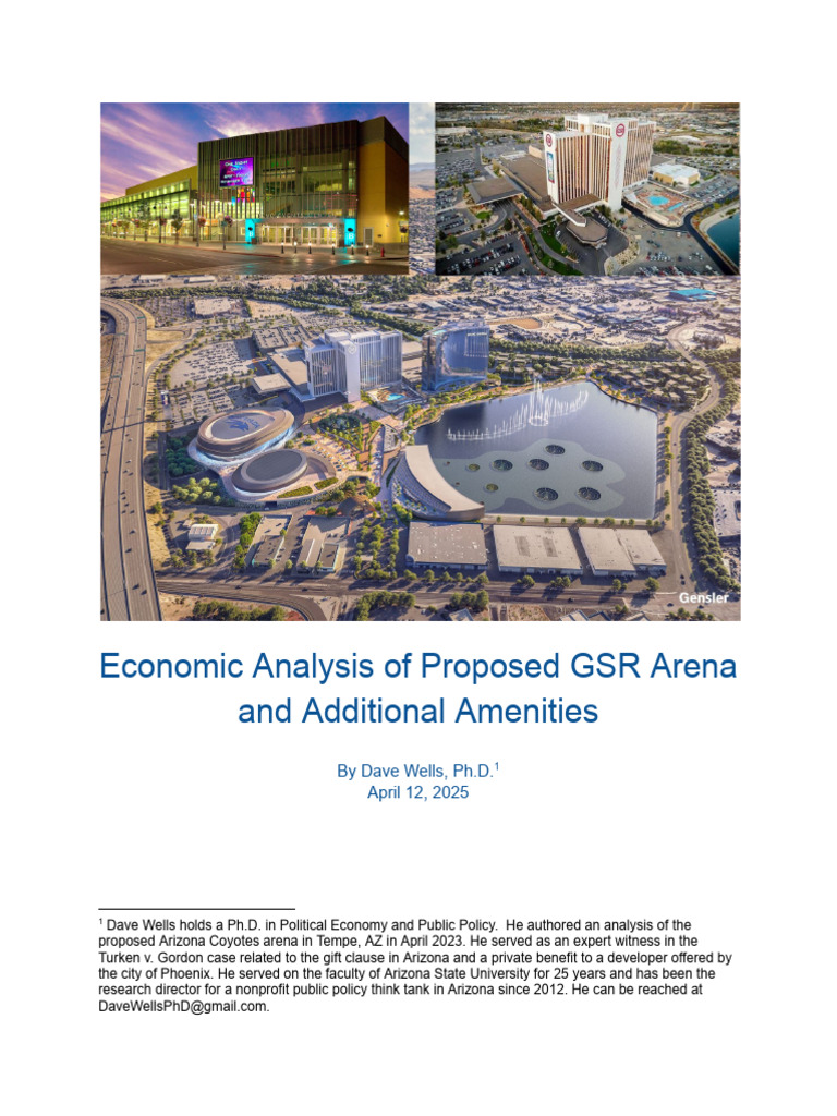 Economic Analysis of Proposed GSR Arena and Additional Amenities | PDF ...