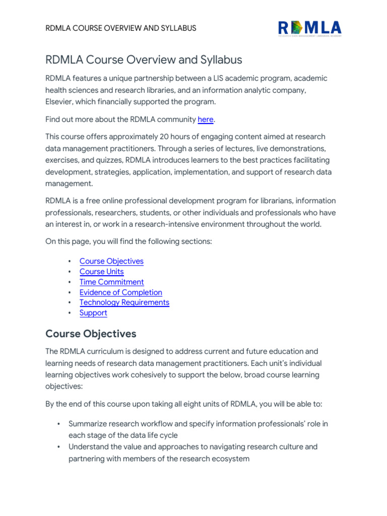 1 - RDMLA Course Overview and Syllabus | PDF | Mobile App | Android (Operating System)