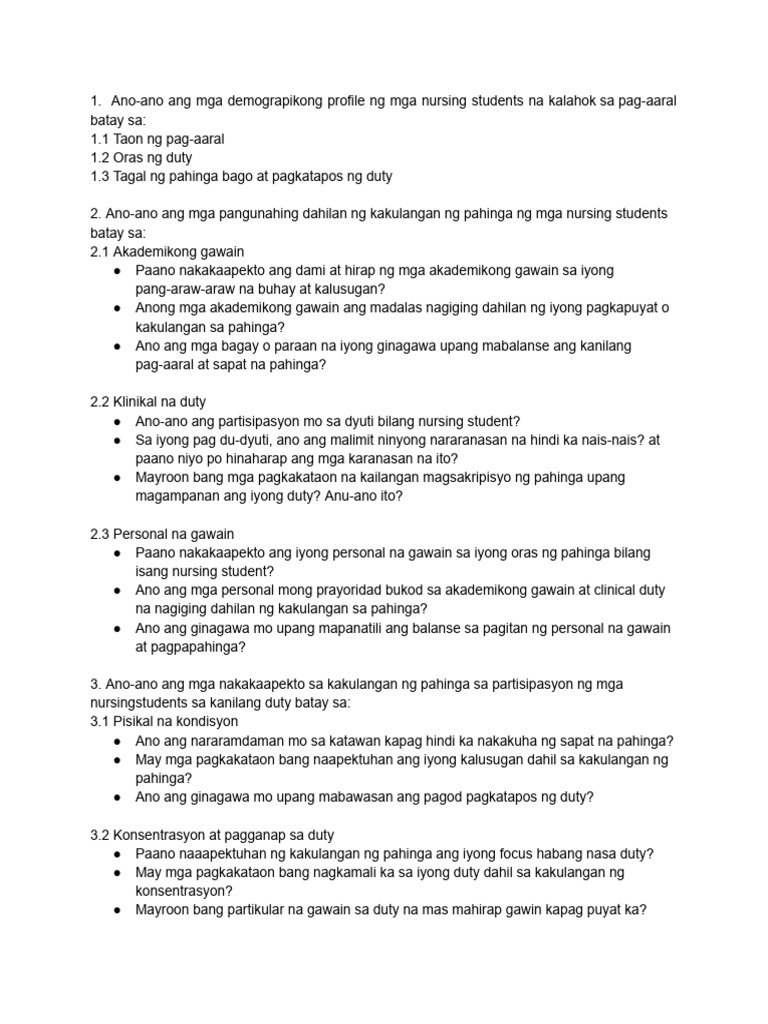 Research Follow Up Questions | PDF