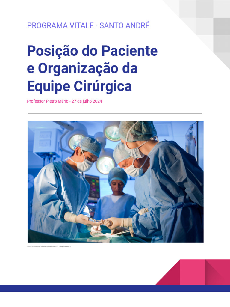 Posição Do Paciente PDF | PDF | Respiração | Corpo humano