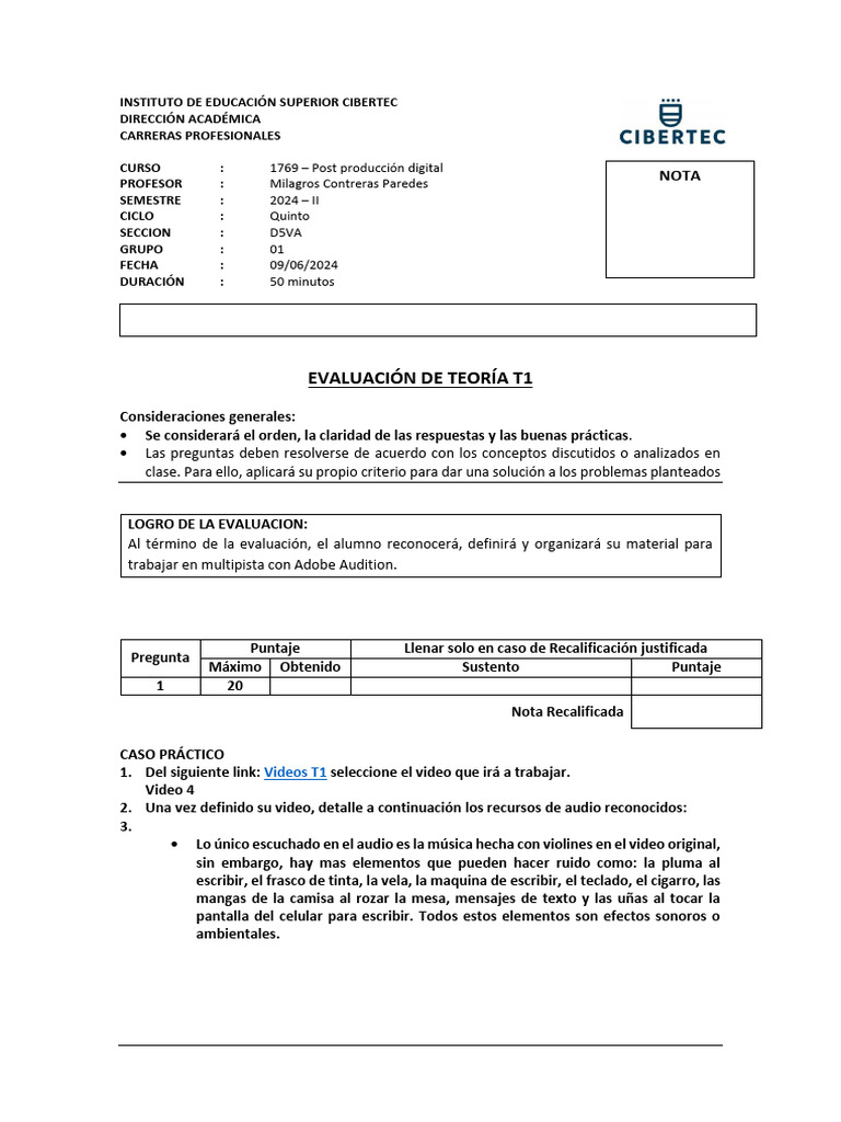 Post Producción Digital - T1 - Milagros Contreras Paredes - Romina ...