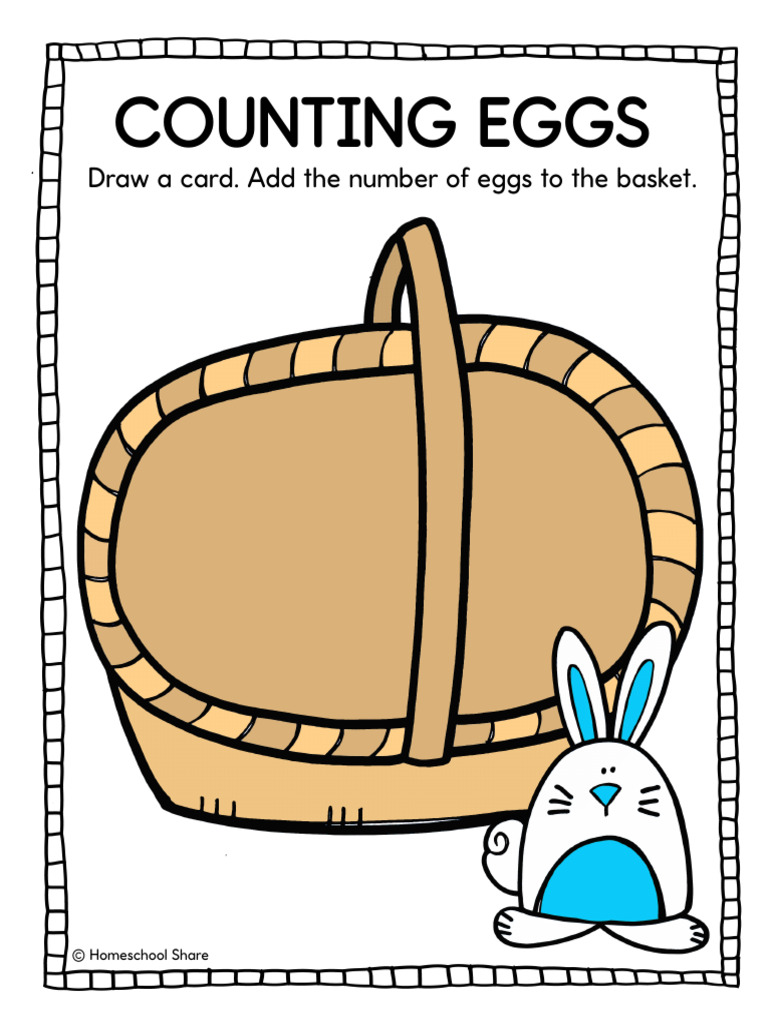 Counting Eggs Playdough Mats | PDF