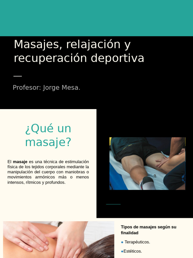 Teoría Masajes | PDF | Masaje