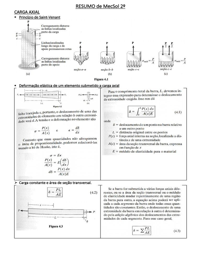 RESUMO de MecSol 2º | PDF