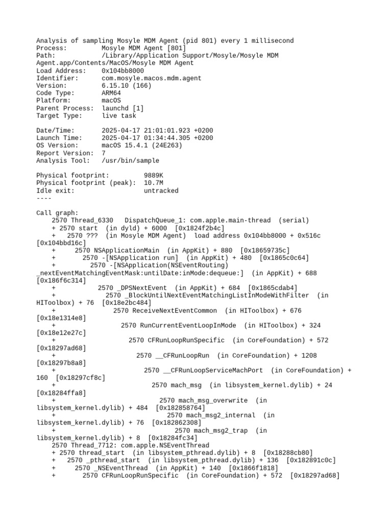 Sample of Mosyle MDM Agent | PDF | Operating System Technology | Computer Architecture