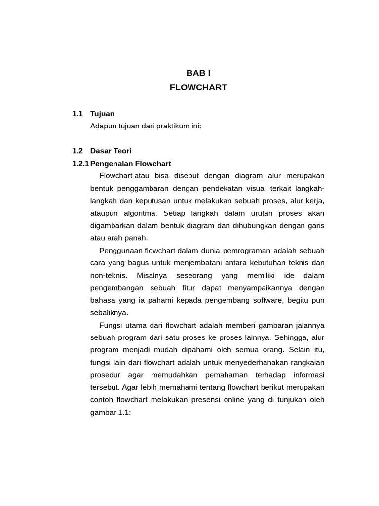 Bab I Flowchart | PDF