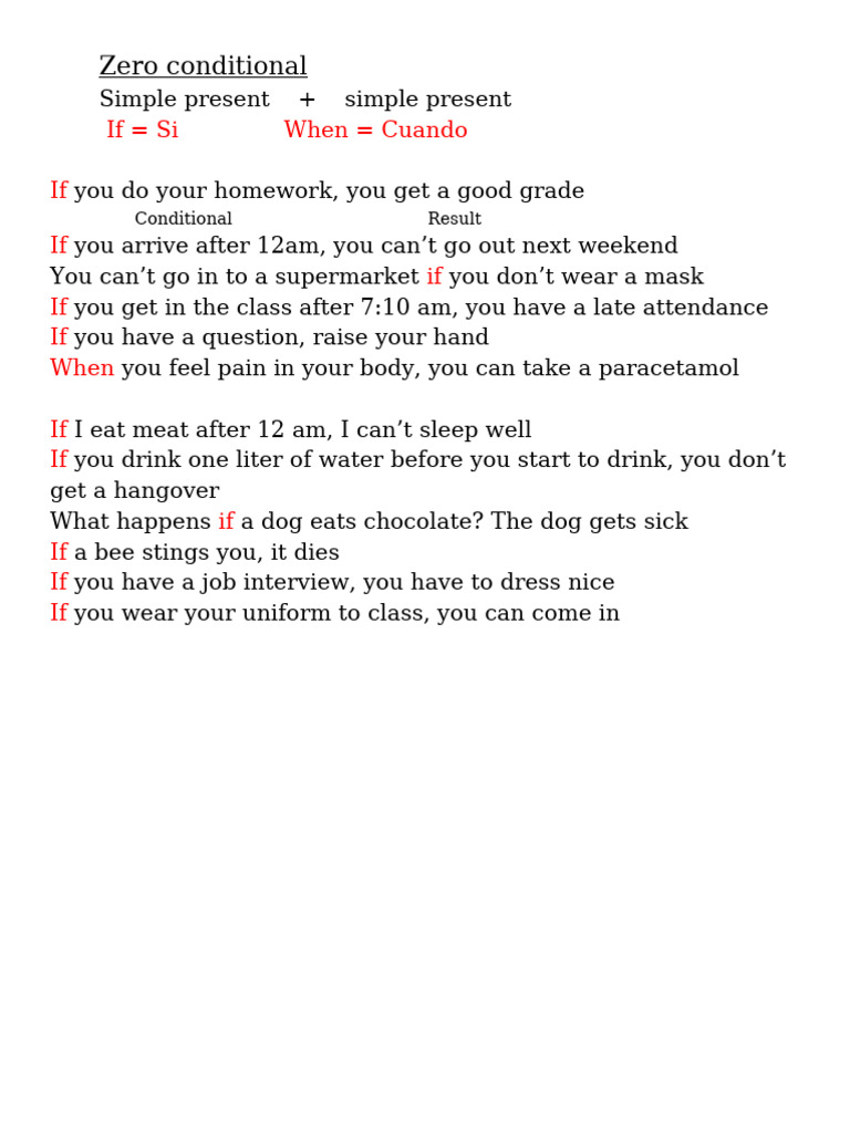 Zero Conditional 28-Jul | PDF