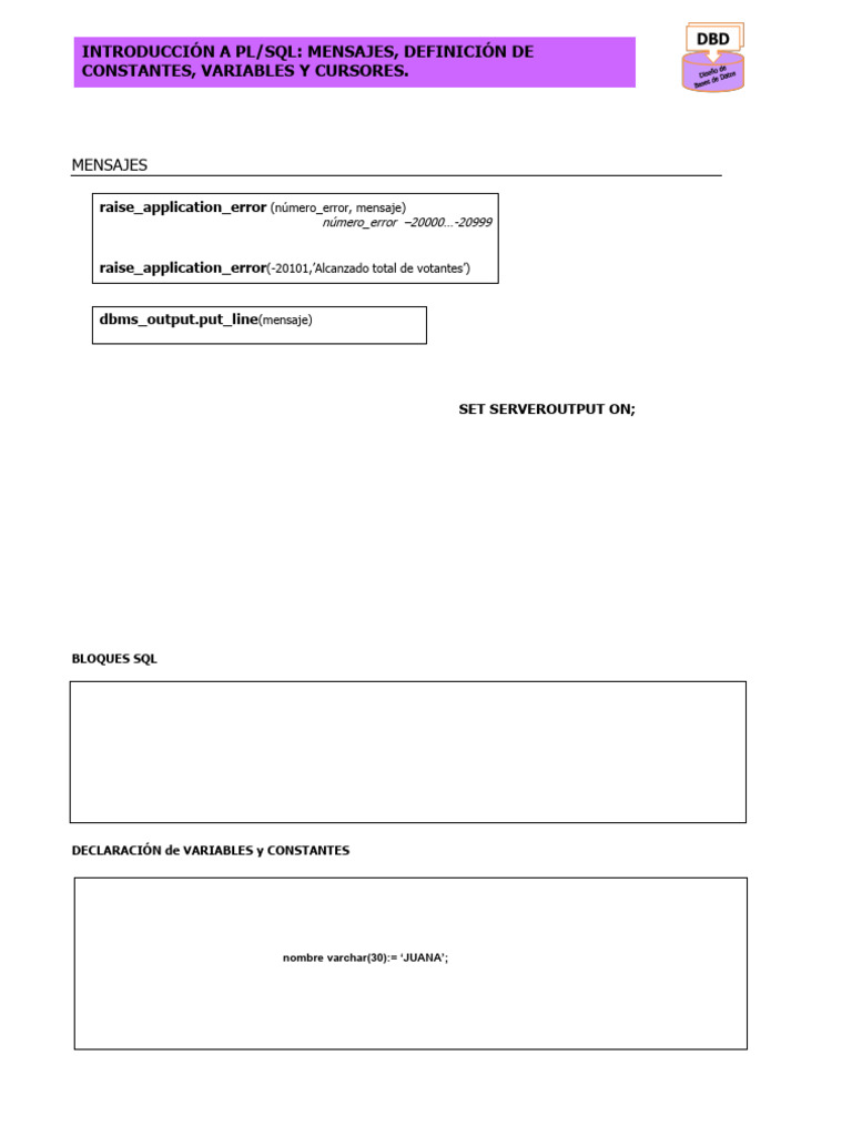 IntroPL-SQL Sentencias | PDF | SQL | Paradigmas de programación