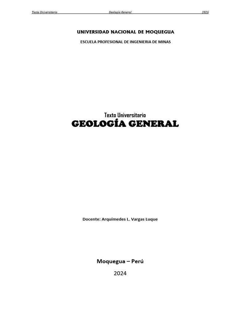 Geología General: Fundamentos y Ramas | PDF | Geología | Tierra