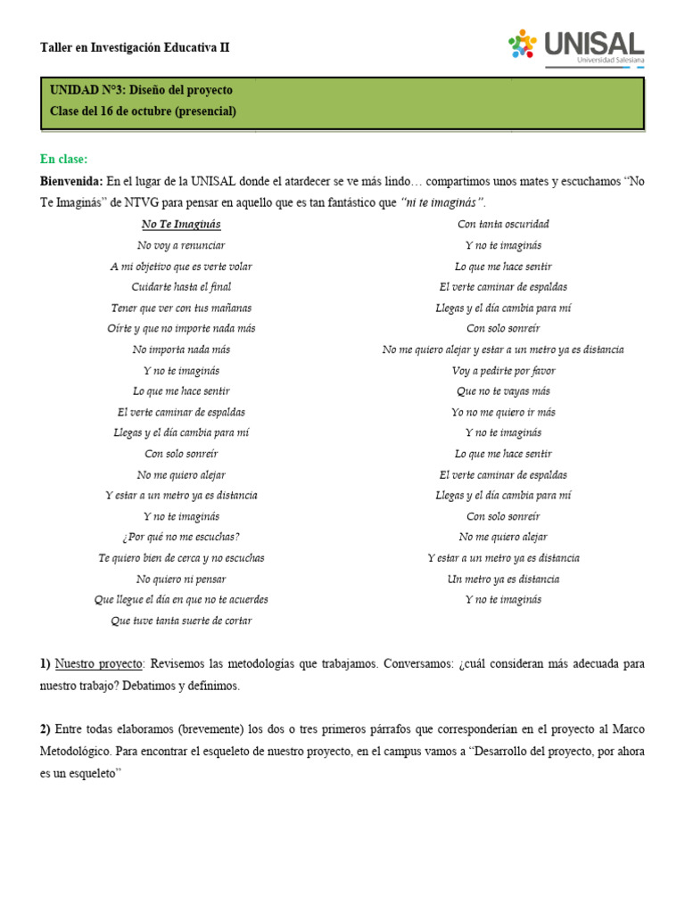 Clase 8 - Comenzamos a proyectar | PDF