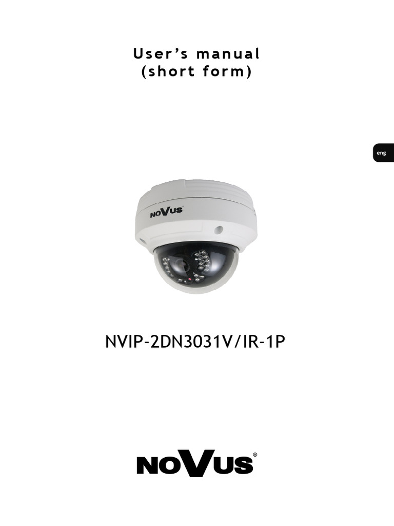 NVIP-2DN3031VIR-1P SHORT EN PL v1 | PDF | Computer Network | Ip Address