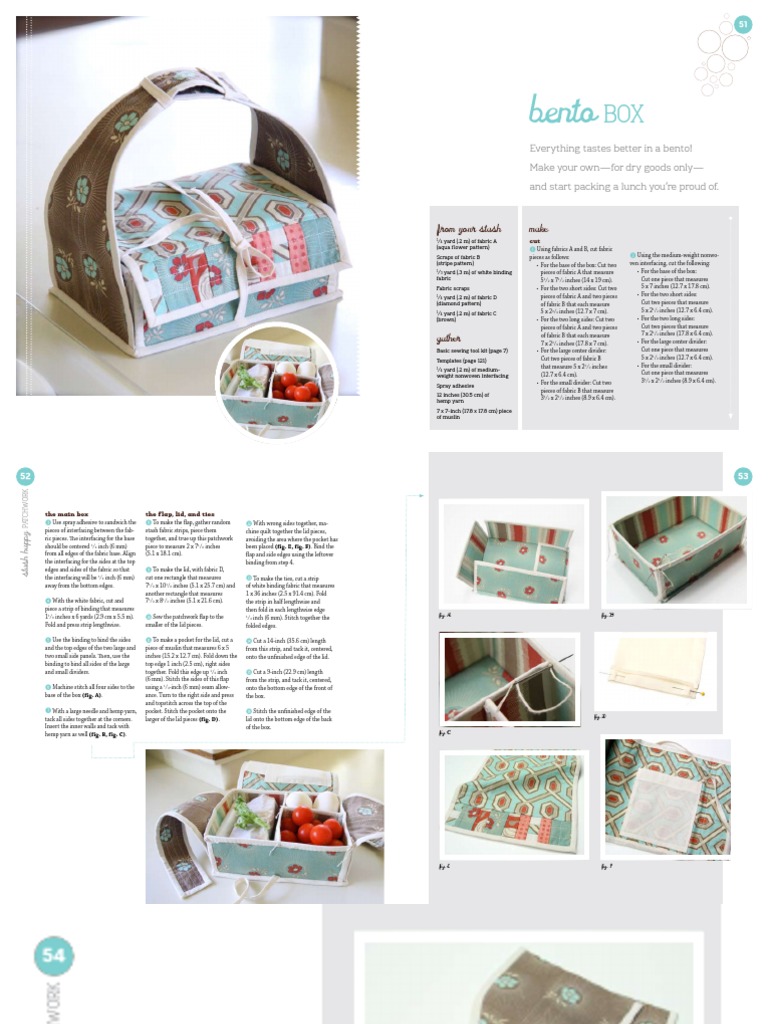 Bento Project | PDF | Seam (Sewing) | Patchwork