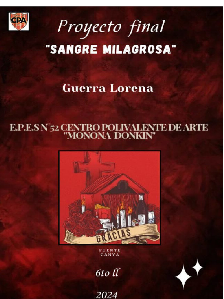 Proyecto Final LORENA GUERRA 3 | PDF | Bailes | Santo