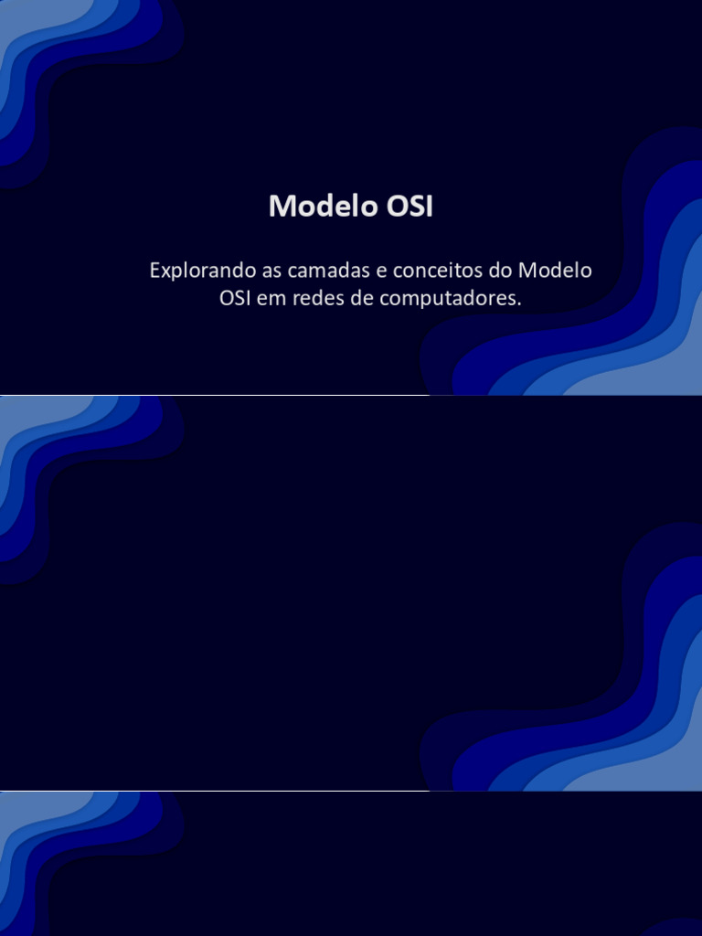Modelo OSI (1) | PDF | Modelo OSI | Rede de computadores
