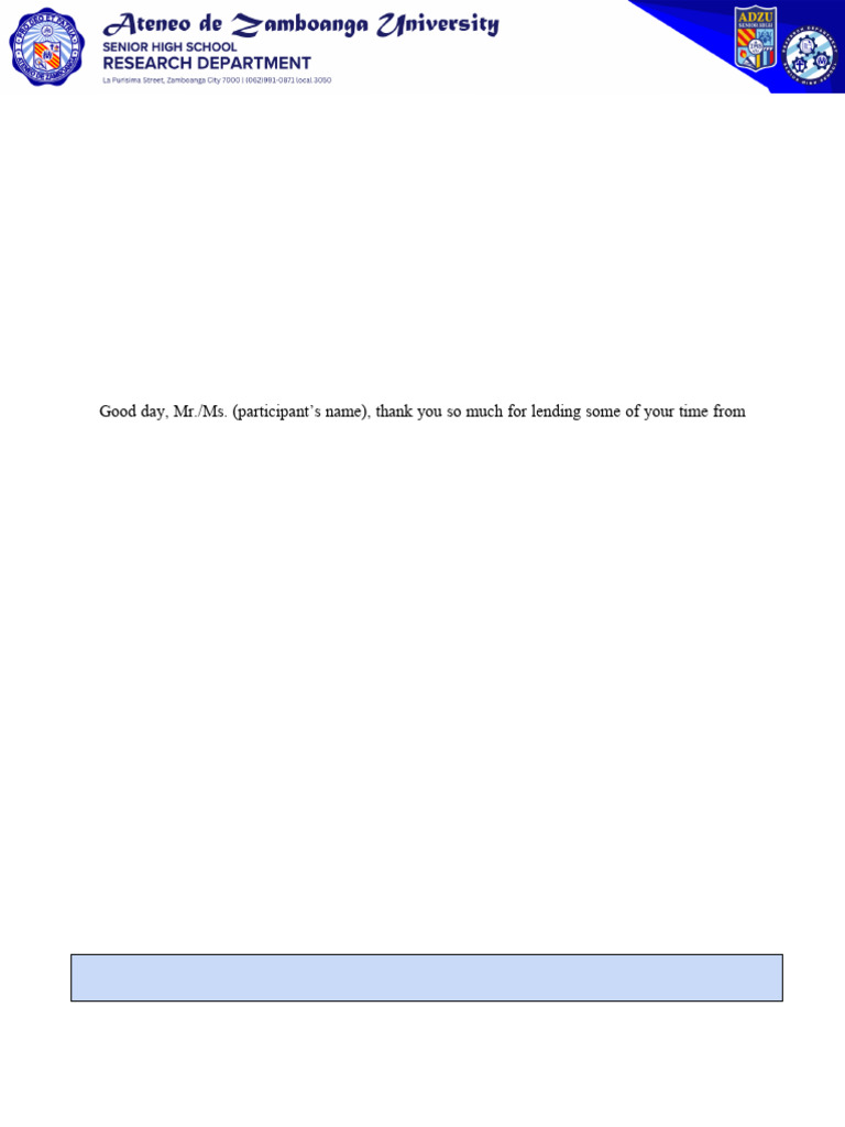 Qualitative Interview Protocol - For Validation | PDF | Job Interview ...