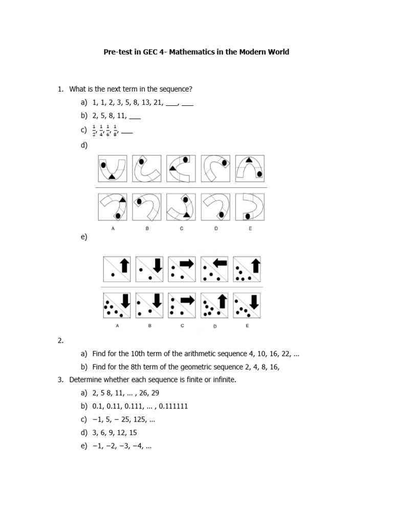 GEC 4 Pre Test | PDF