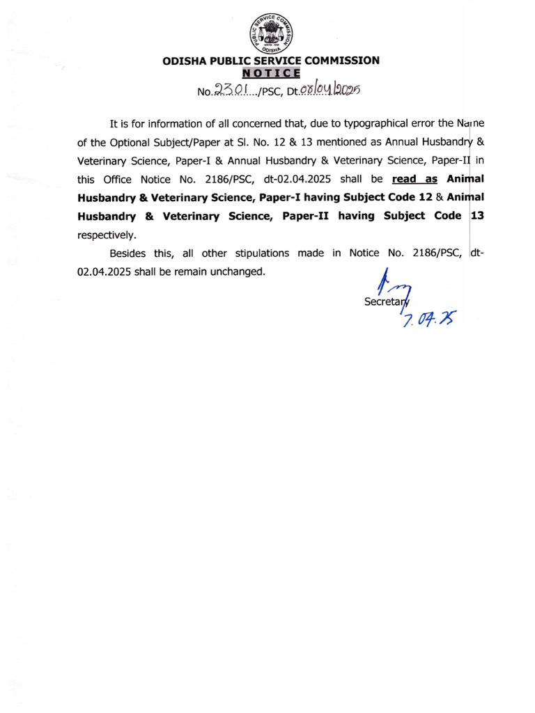 OCS Main Subject Name | PDF