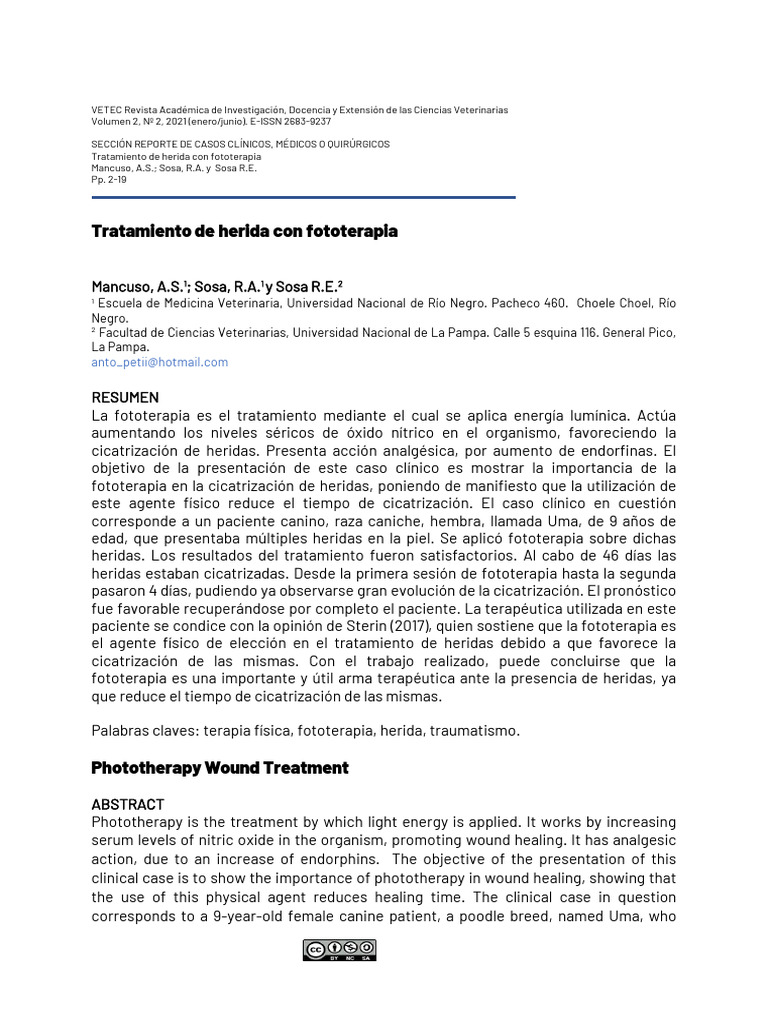 Mancuso | PDF | Medicina Veterinaria | Terapia