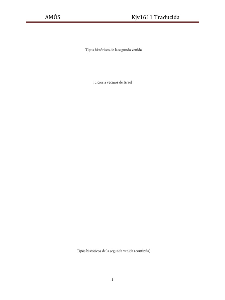 030 Amós - KJV en Español | PDF | King James Version | Diablo