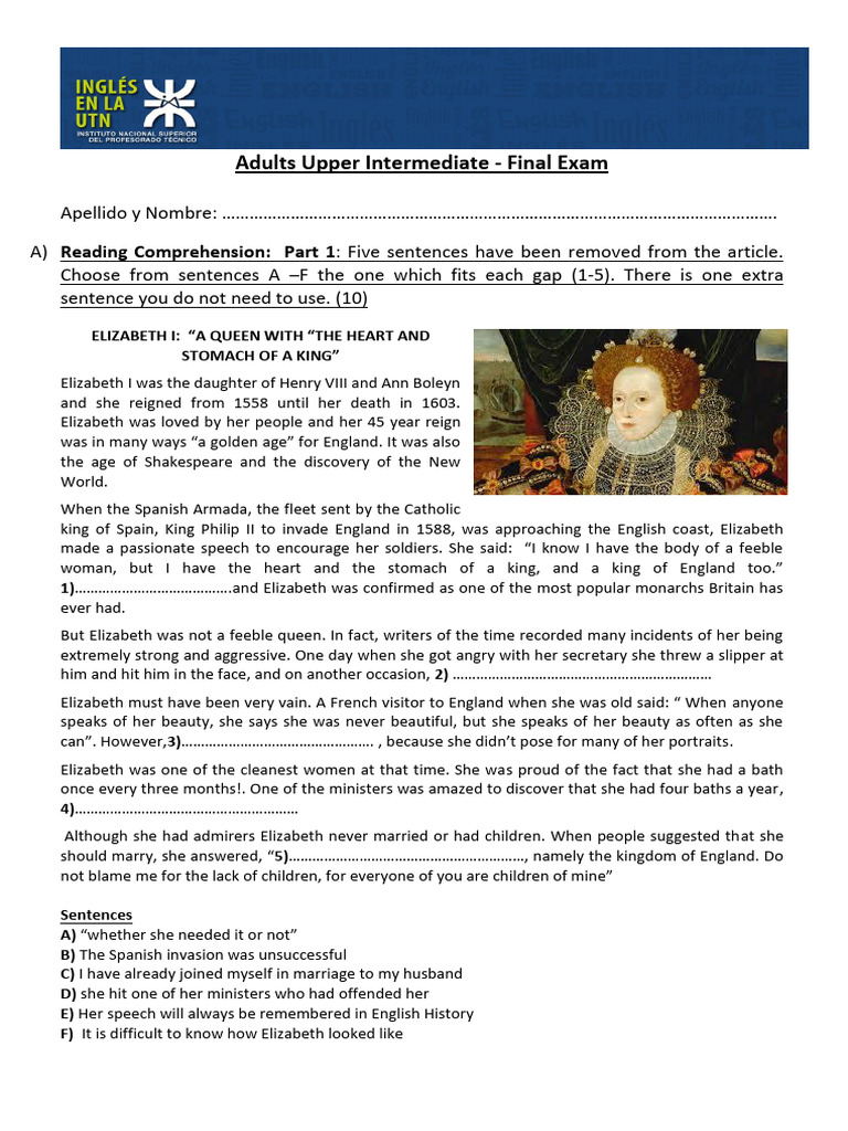Adults Upper Intermediate Final Exam Guide | PDF | Prison | Crimes