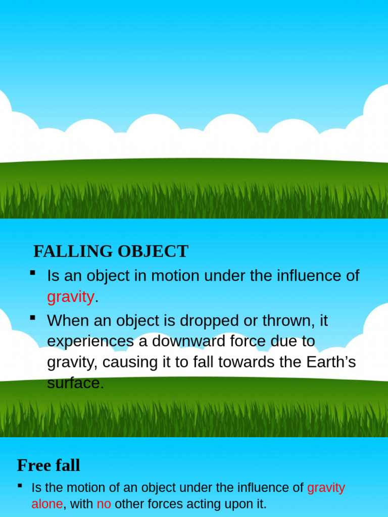Falling Object and Projectile Motion | PDF | Physical Quantities ...