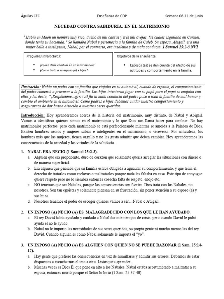 Necedad Contra Sabiduria | PDF | David | Oración