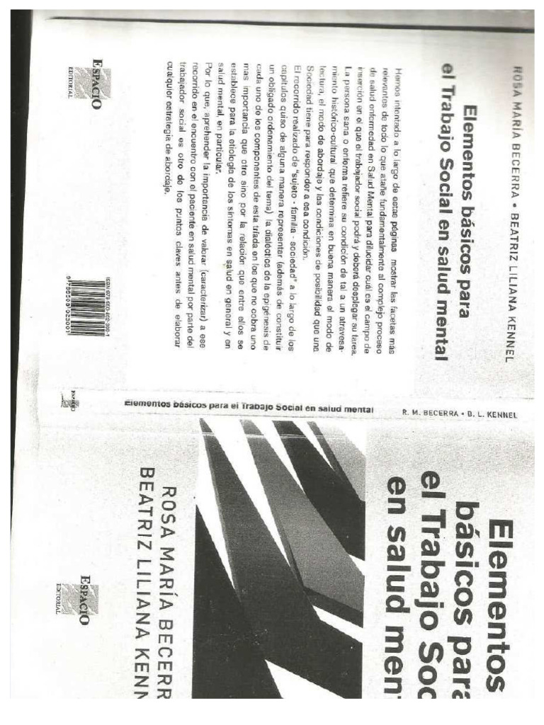 Elementos Basicos Para El Trabajo Social en Salud Mental | PDF