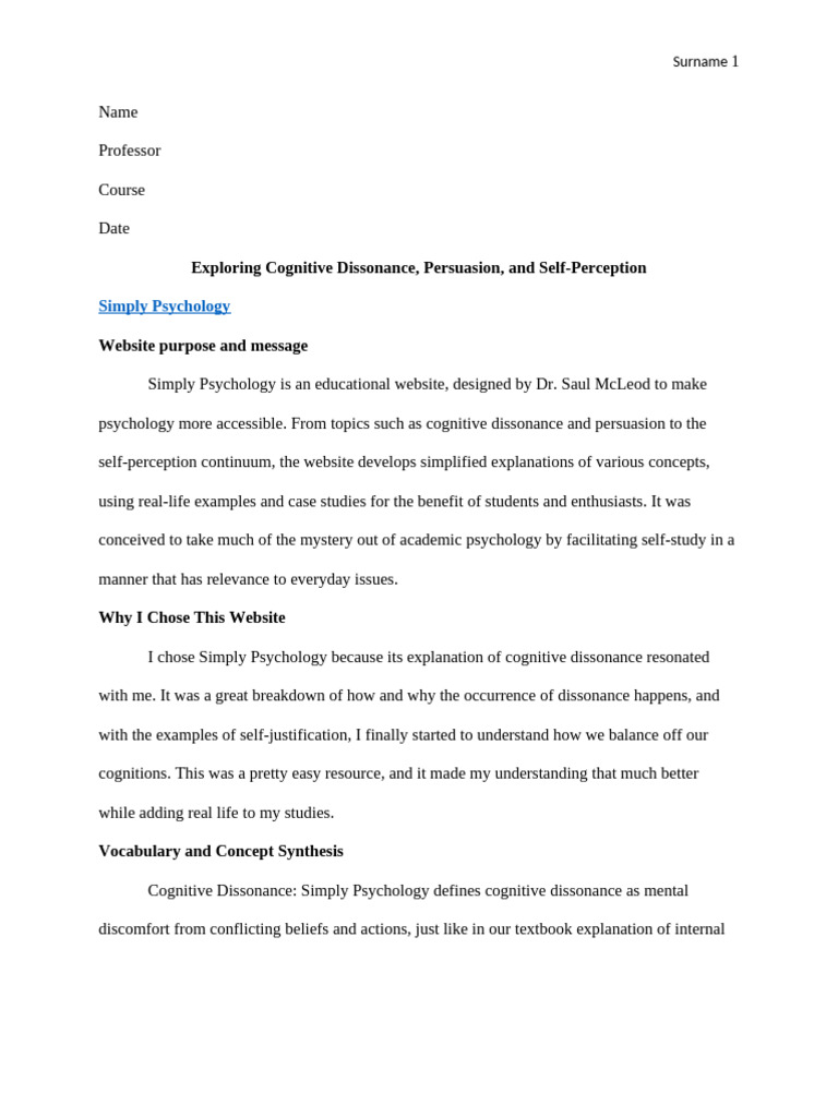 Exploring Cognitive Dissonance | PDF | Persuasion | Attitude (Psychology)