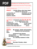 Usher Training Manual | PDF | Eucharist | Liturgy