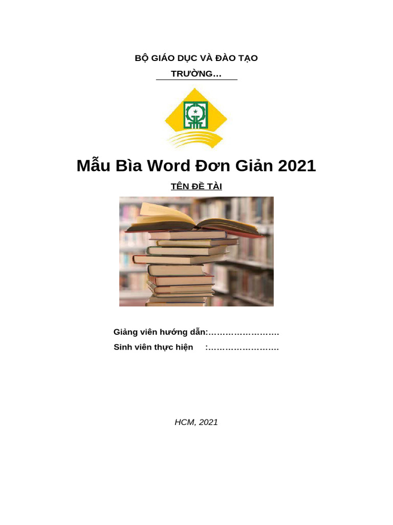 Tai Mau Bia Word Don Gian 2021 Dep Mau So 5 | PDF