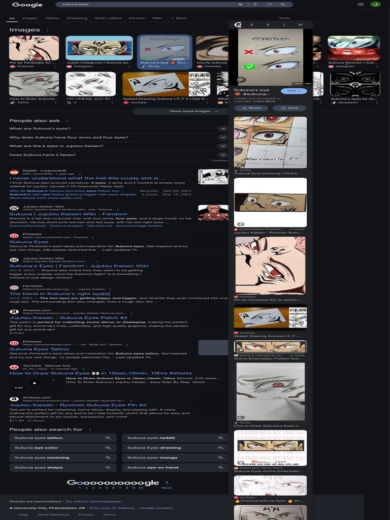 Sukuna Eyes - Google Search | PDF