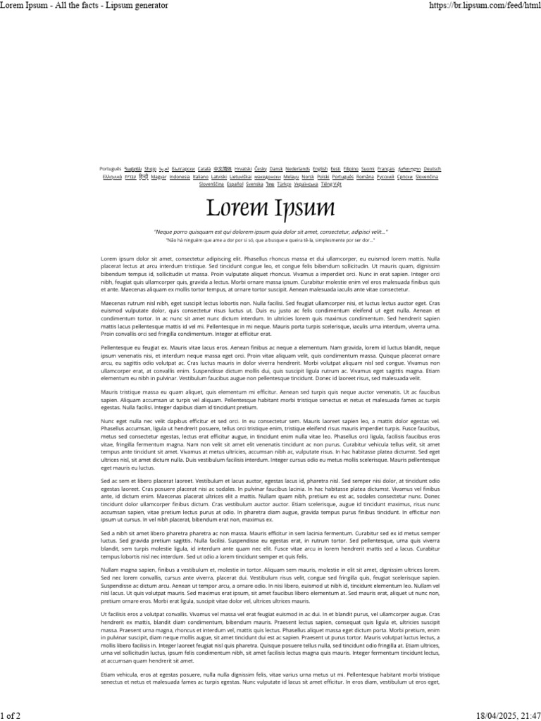 Lorem Ipsum: "Neque Porro Quisquam Est Qui Dolorem Ipsum Quia Dolor Sit Amet, Consectetur ...