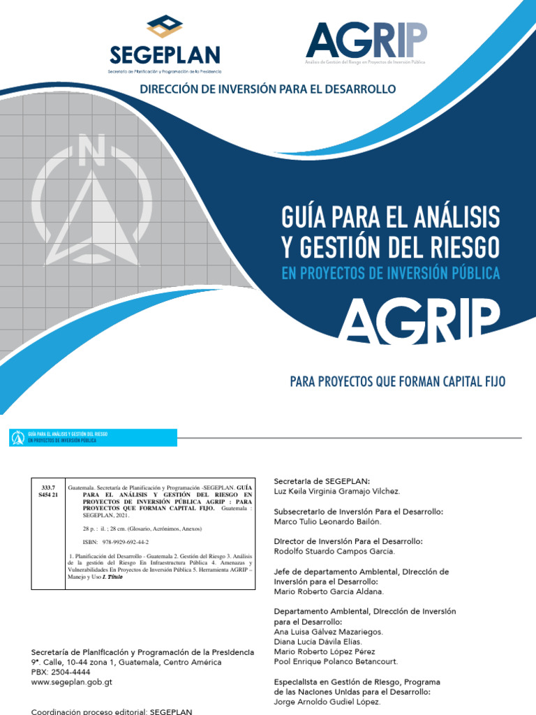 Guia AGRIP | PDF | Resiliencia climática | Riesgo