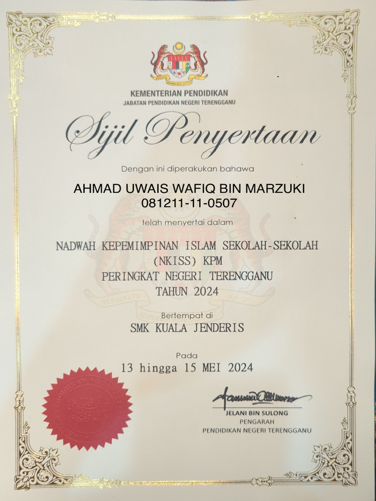 BORANG DDA ZAID | PDF