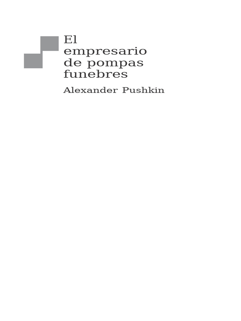 El Empresario de Pompas Funebres | PDF