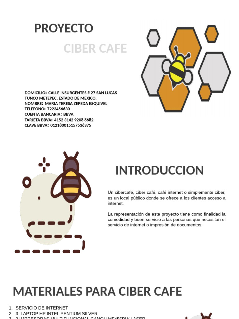 proyecto cibercafe | PDF