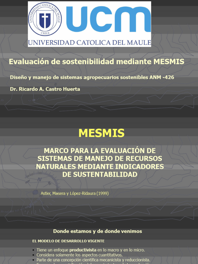 Clase Mesmis II 2024 | PDF | Sustentabilidad | Evaluación
