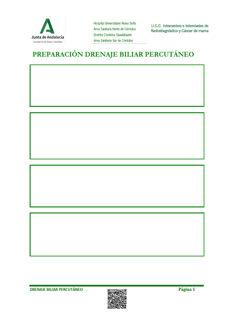 Prep Drenaje Biliar Percutaneo | PDF | Bilis | Medicamentos con receta
