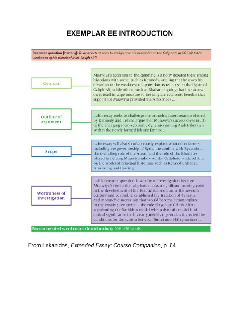 Exemplar Ee Introduction | PDF