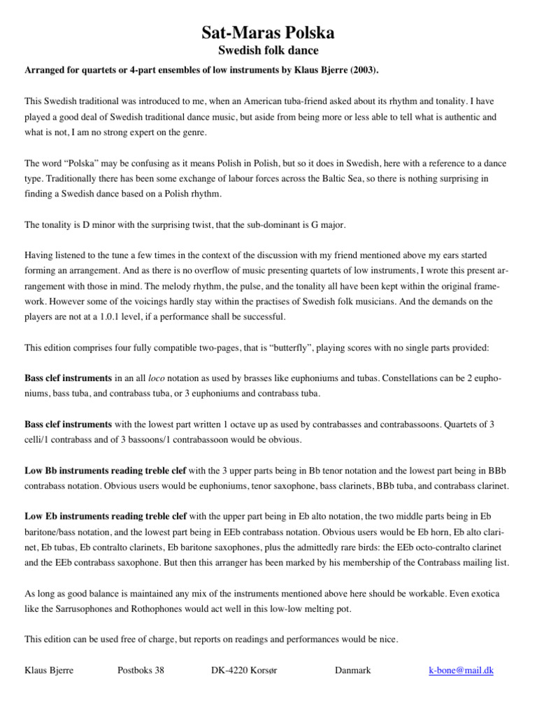 Bjerre, Klaus - Sat-Maras Polska | PDF