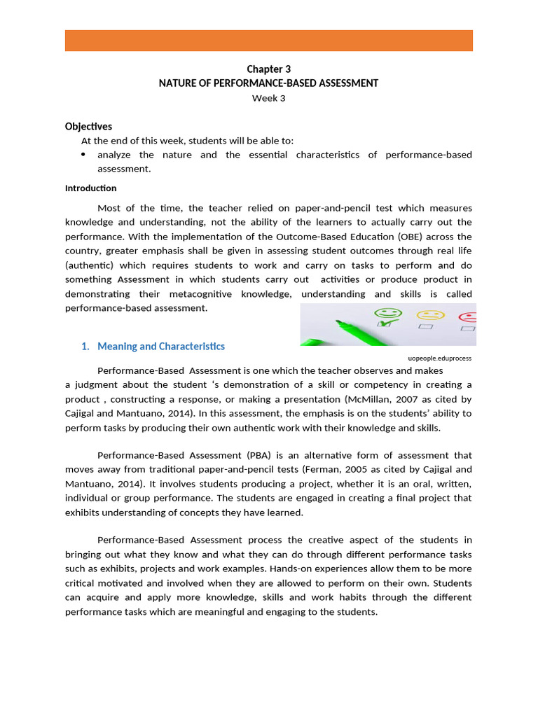 Understanding Performance-Based Assessment | PDF | Educational ...